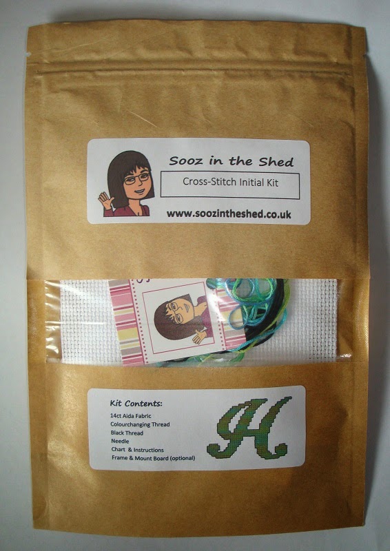 Sooz In The Shed...: Cross Stitch Initial kits