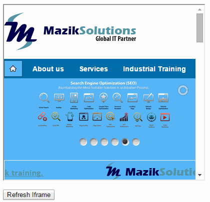 How to refresh or Reload Iframe Using Jquery in asp.net? ~ Mazik ...