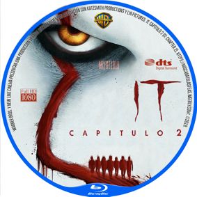 It Chapter 2 - It Capitulo 2 - Caratula Cover y Label Galleta DVD y Bluray