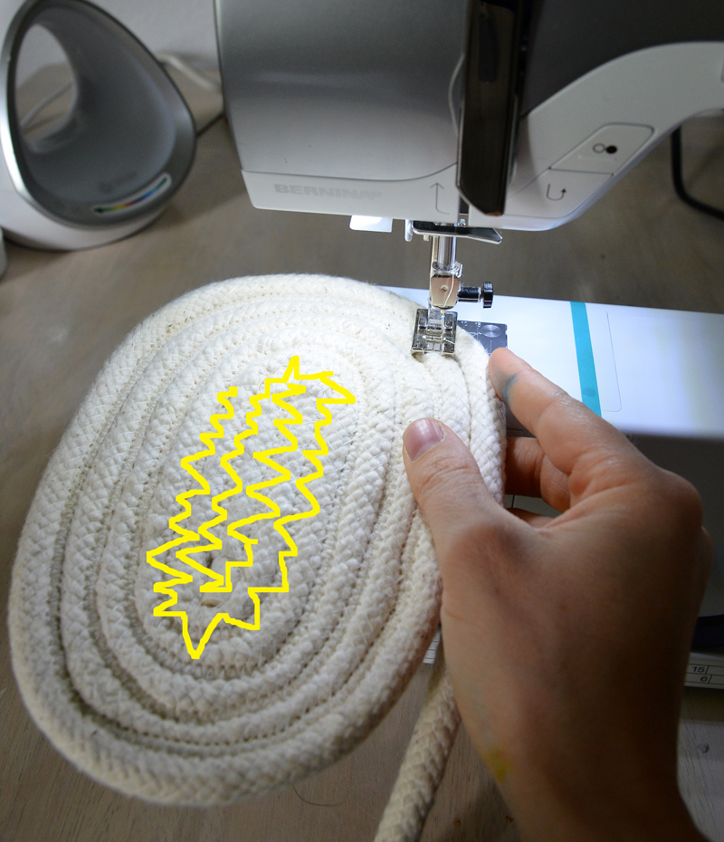 DIY Yarn Wrapped Rope Basket Sewing Tutorial - Sisters, What!