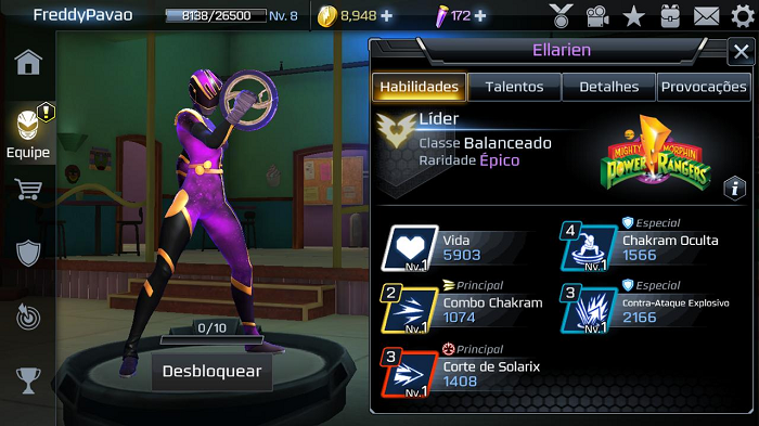 Ranger Solar de Beyond the Grid entra em Power Rangers Legacy Wars