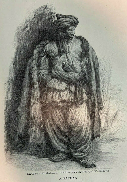 History of Pashtuns: Drawing of a Pashtun, 1911