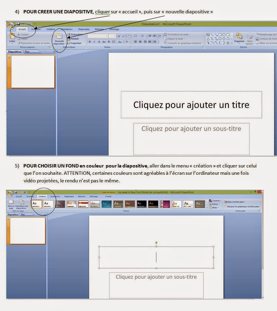 ENGLISH AT SAINT VINCENT: PLACES WE LOVE - Réaliser un diaporama