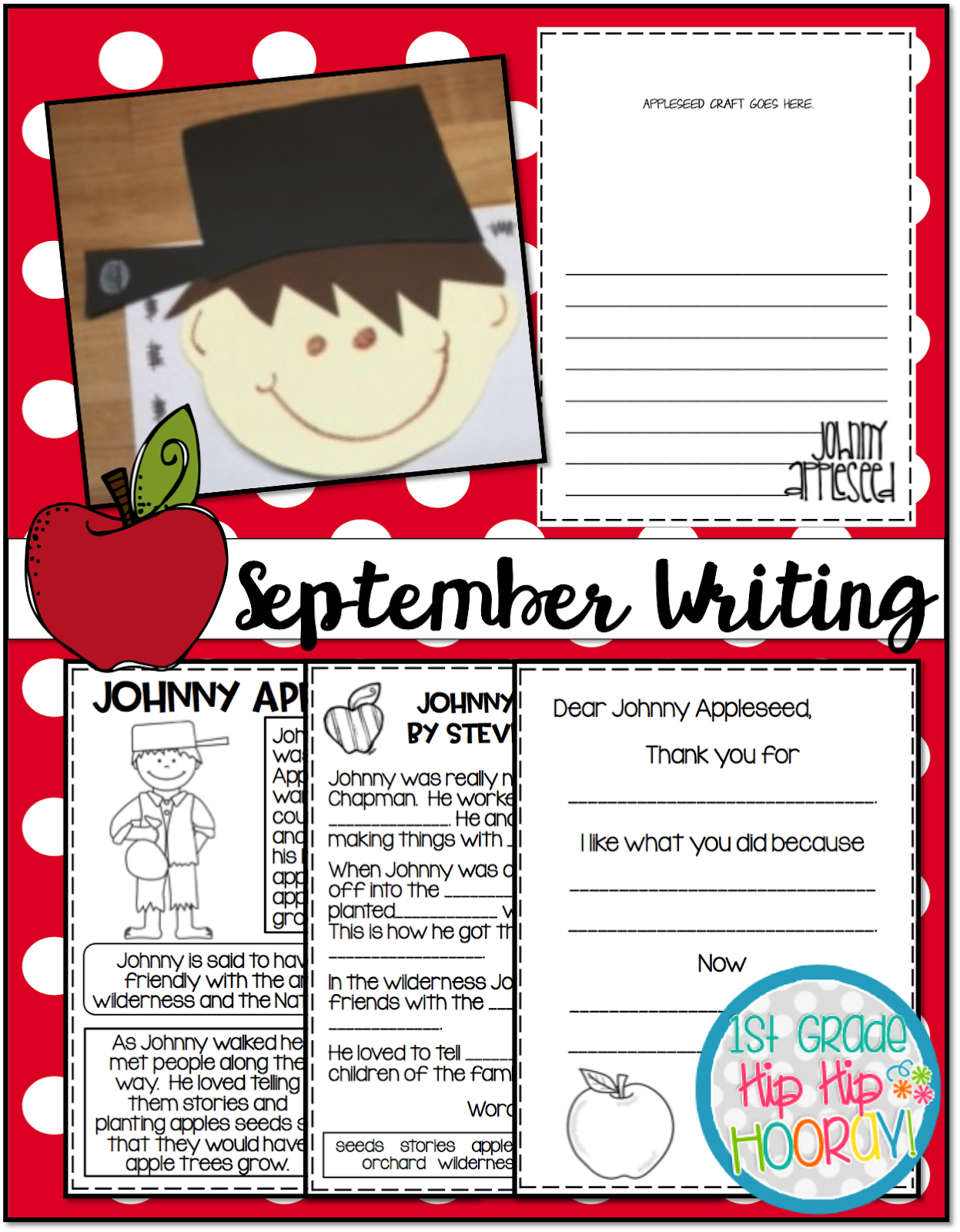 1st Grade Hip Hip Hooray!: September...Johnny Appleseed, Apples and ...