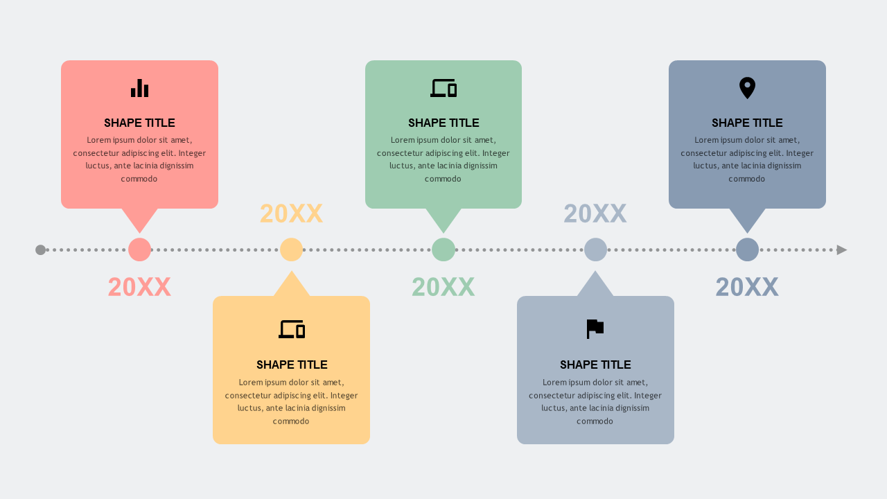 Horizontal Dot Line Comment Box PowerPoint Templates - PowerPoint Free