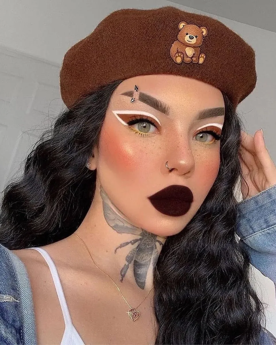 10 Creative makeup face art ideas by @ddblueberry | Melody Jacob