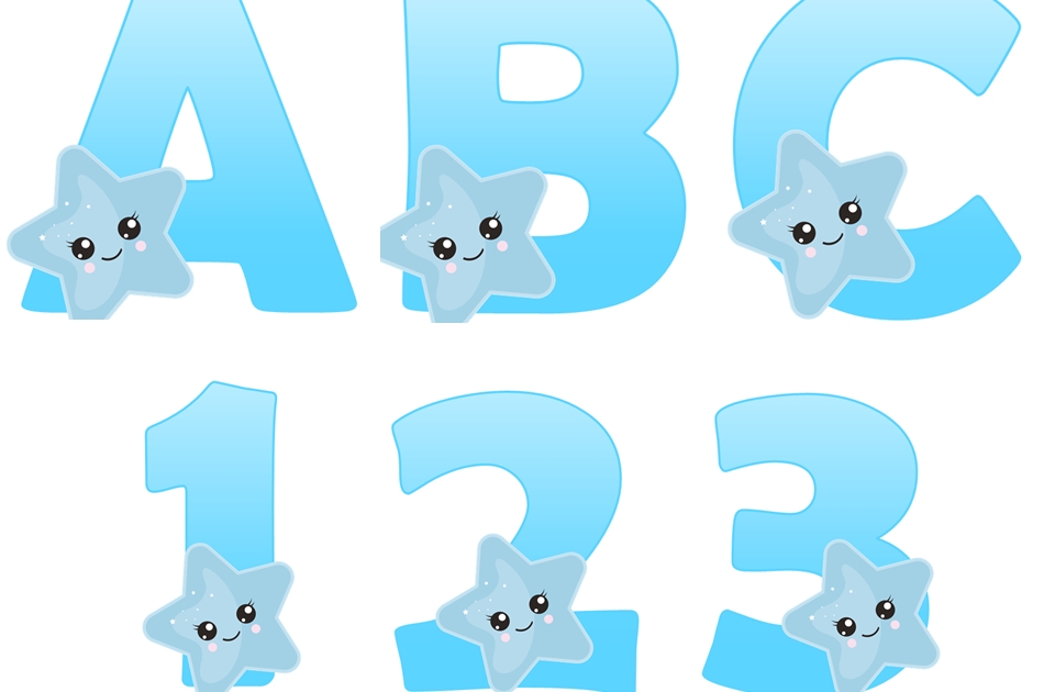 Kits imprimibles gratis : Alfabeto estrella