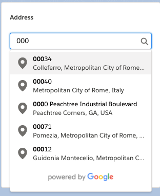 How to search Address from Google using LWC in Salesforce and save it ...