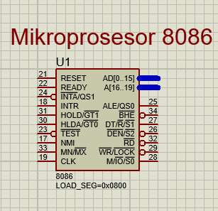 Interface Running LED menggunakan Mikroprosesor 8086 - Ra