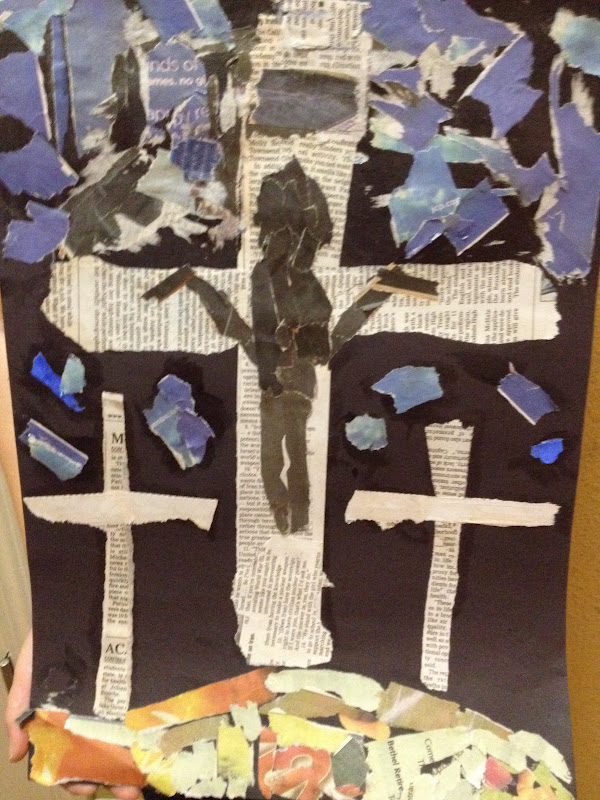 Family At The Foot Of The Cross: Holy Week Art Project And Easter Book