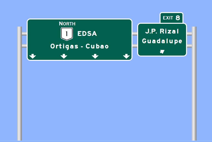 EDSA Pasay-Guadalupe sign ideas - ROUTE SHIELDS INCLUDED