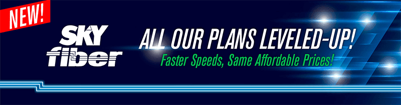 SKY Fiber provide speed boosts for the same price