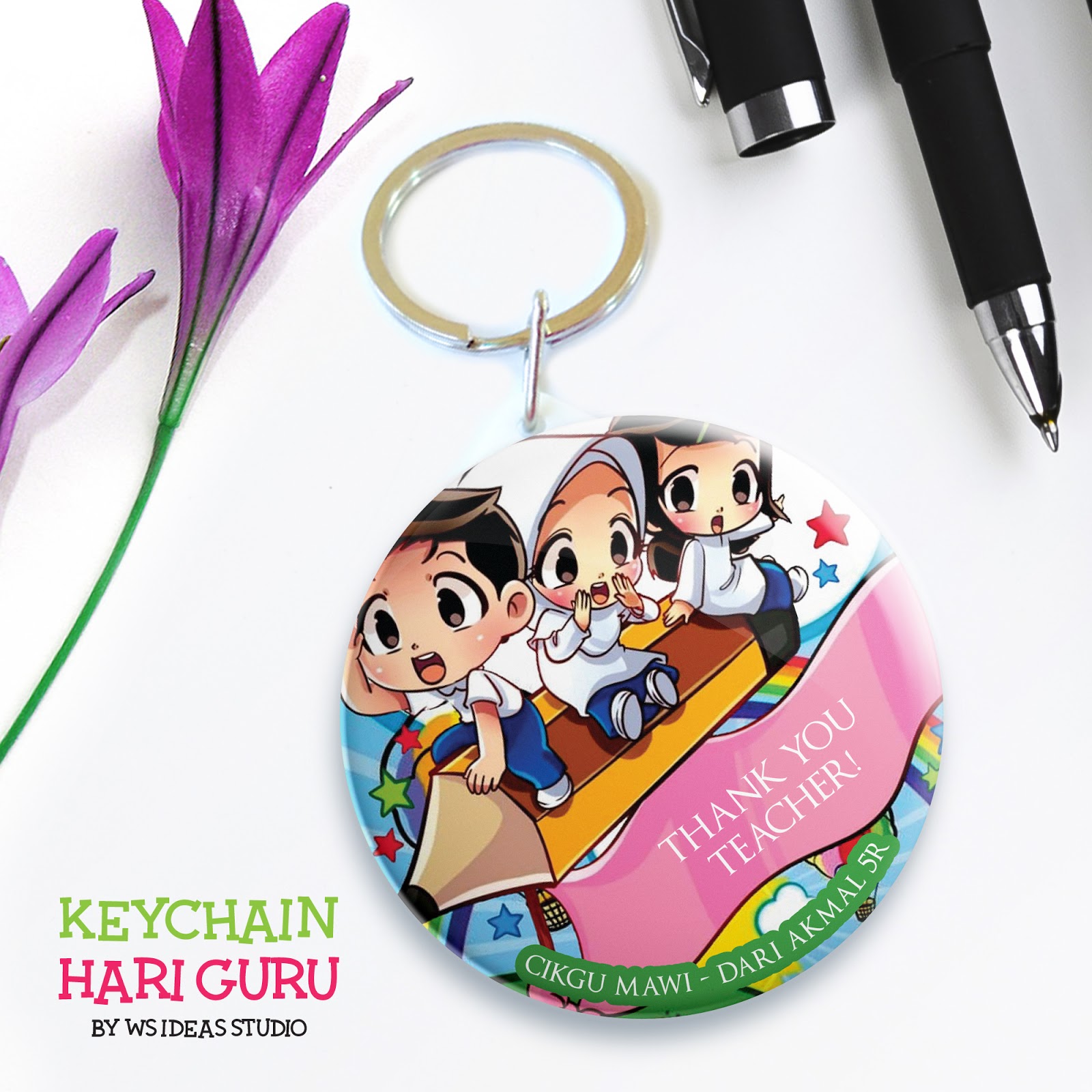 Wedding Stuff Malaysia: Keychain Hari Guru 2019