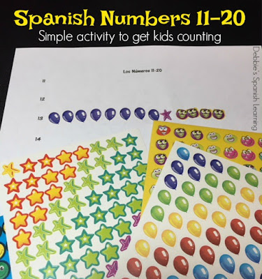 Debbie's Spanish Learning: Teaching Young Kids Spanish Numbers 11-20