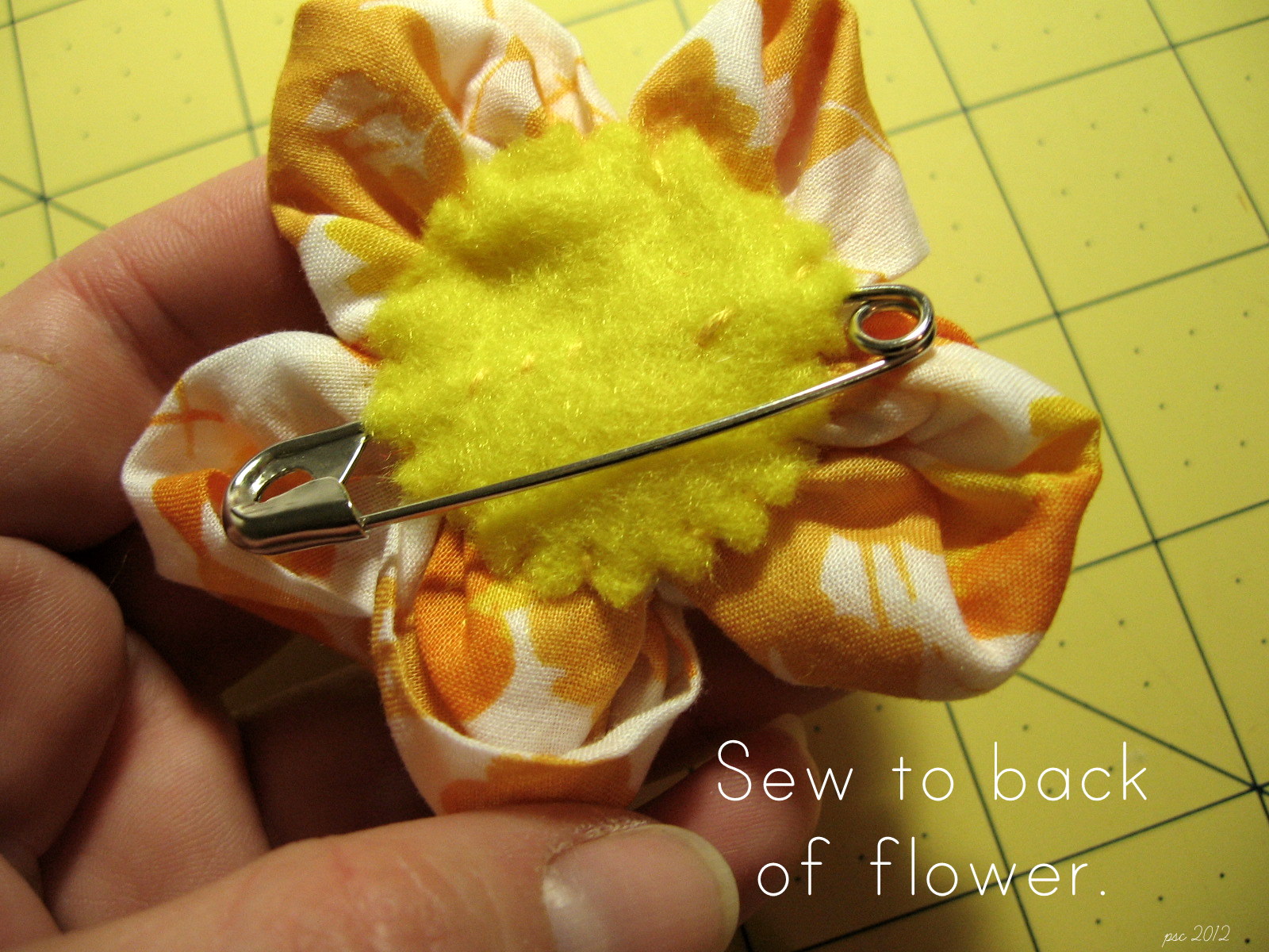 Pickup Some Creativity: Wrapped Fabric Flower Tutorial