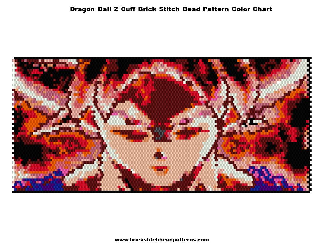 Brick Stitch Bead Patterns Journal: Dragon Ball Z Fan Art Brick Stitch ...