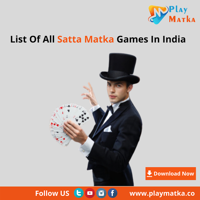 List of all Satta Matka games in India