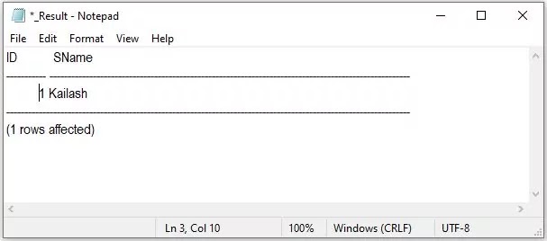 KAILASH'S BLOGS: Run SQL Script from Batch File KAILASH'S BLOGS: Run SQL Script from Batch File