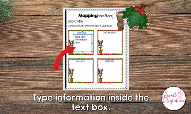 Seasonal Digital Graphic Organizers for Reading | Sweet Integrations