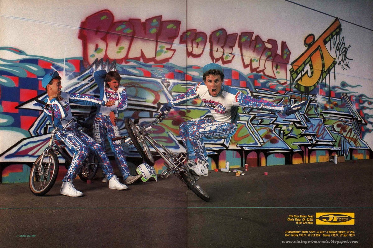 Vintage BMX Ads: BONE TO BE WILD - JT Racing USA