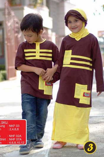 Inspirasi Desain Pakaian Muslim Anak yang Simpel dan Menarik ...