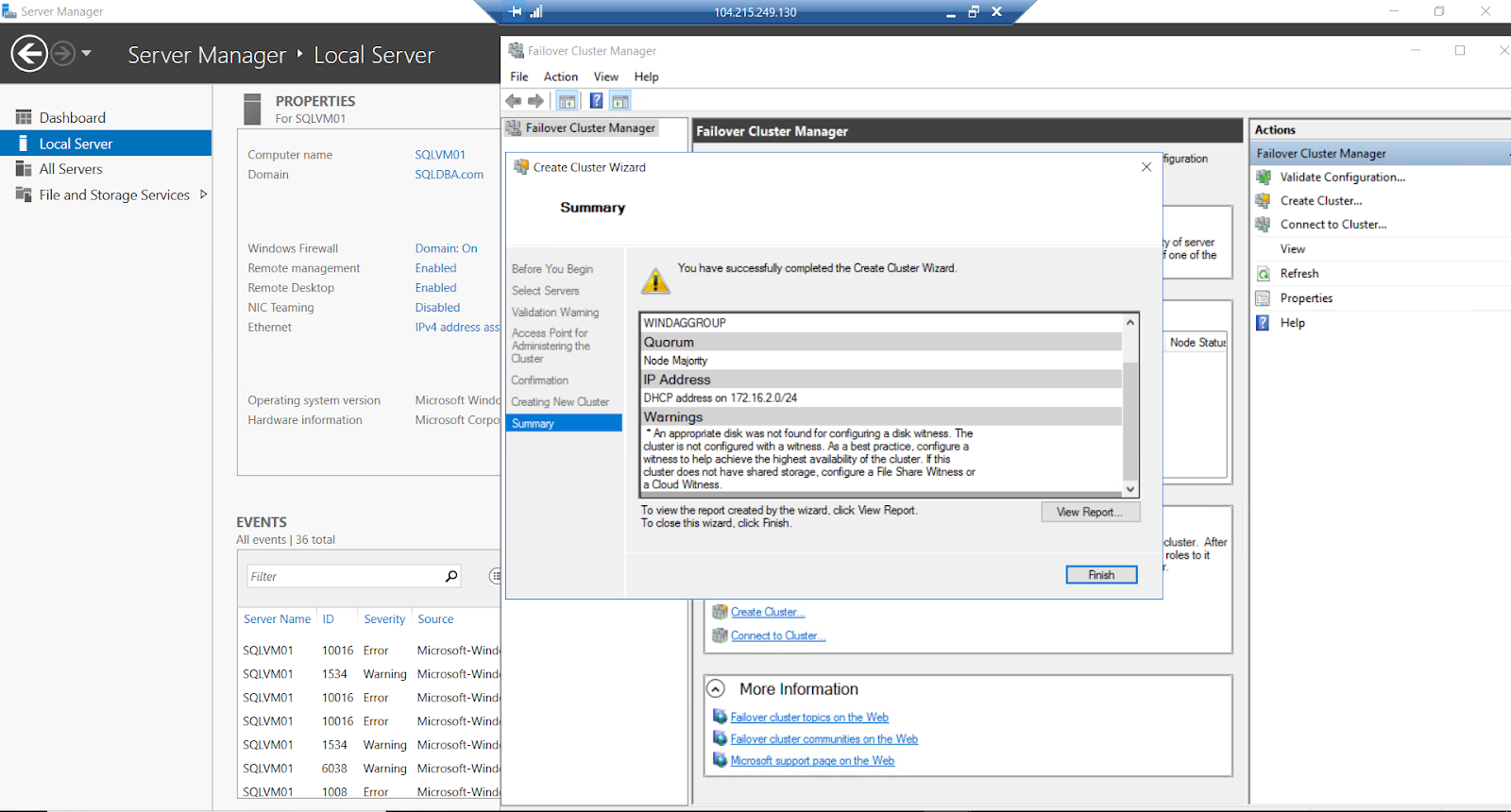 Muhammad Asif: SQL Server Always On Availability Groups On Azure Cloud