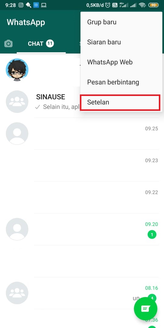 Cara Mengubah Gelembung Whatsapp - SINAUSE.ID