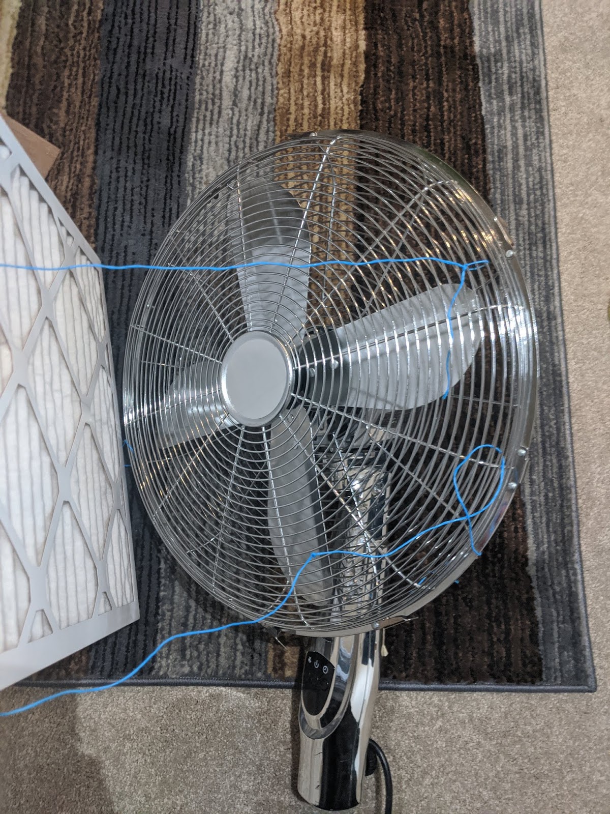 Convert a fan into a DIY Air Purifier with an $11 MERV filter