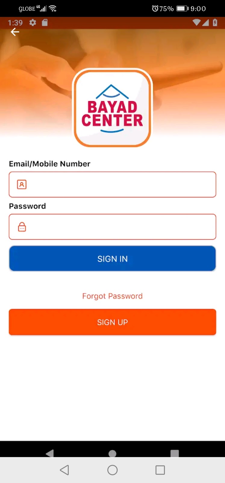 Bayad Center App Registration and Top Up