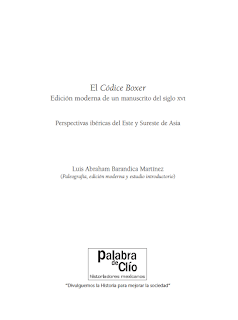 La Nao Va: Nueva edición del Códice Boxer