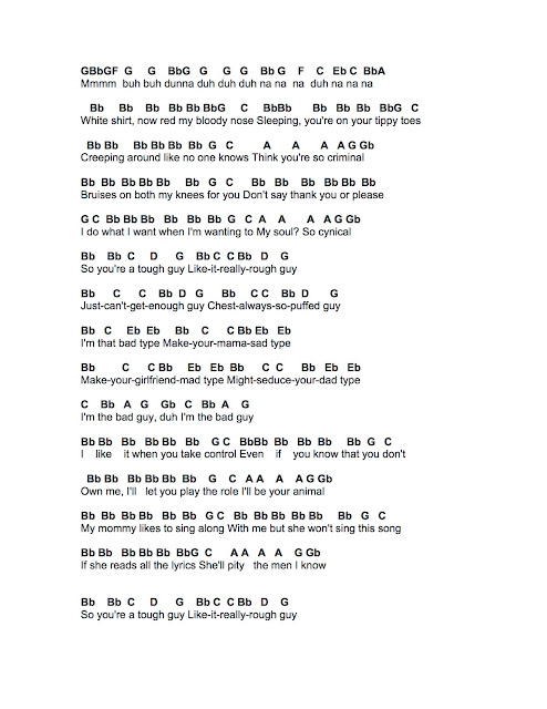 Flute Sheet Music: bad guy