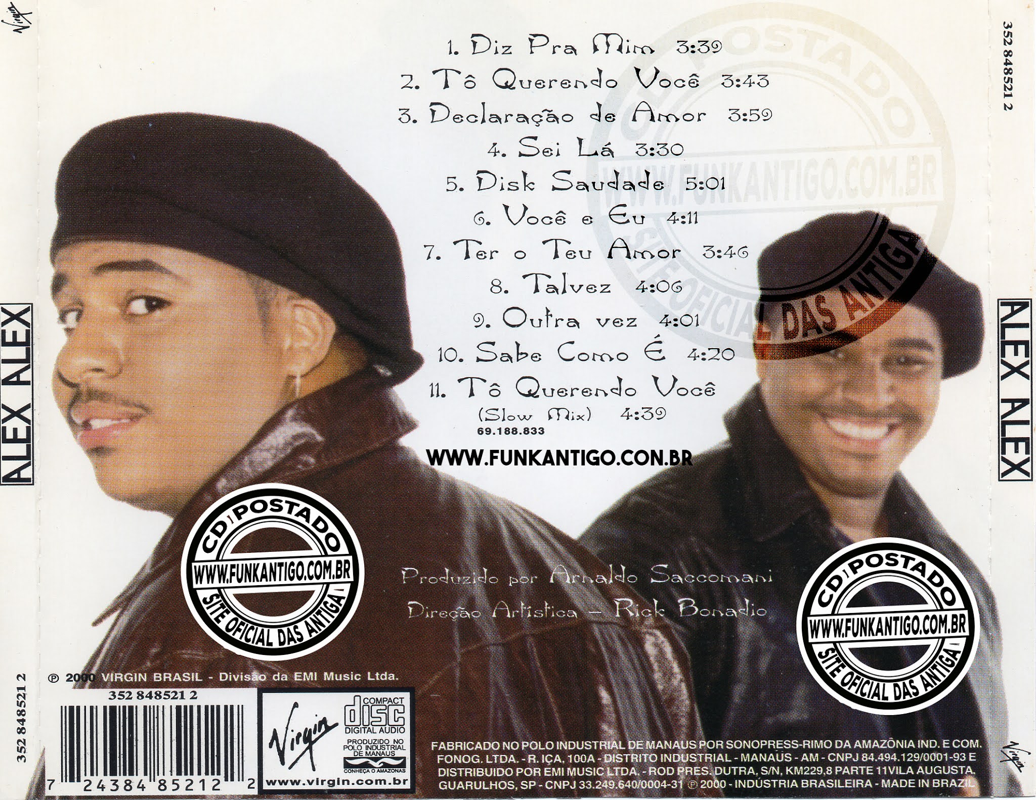 Alex Alex (CD 8618-00) EMEI MUSIC-2000 - Site Funk antigo