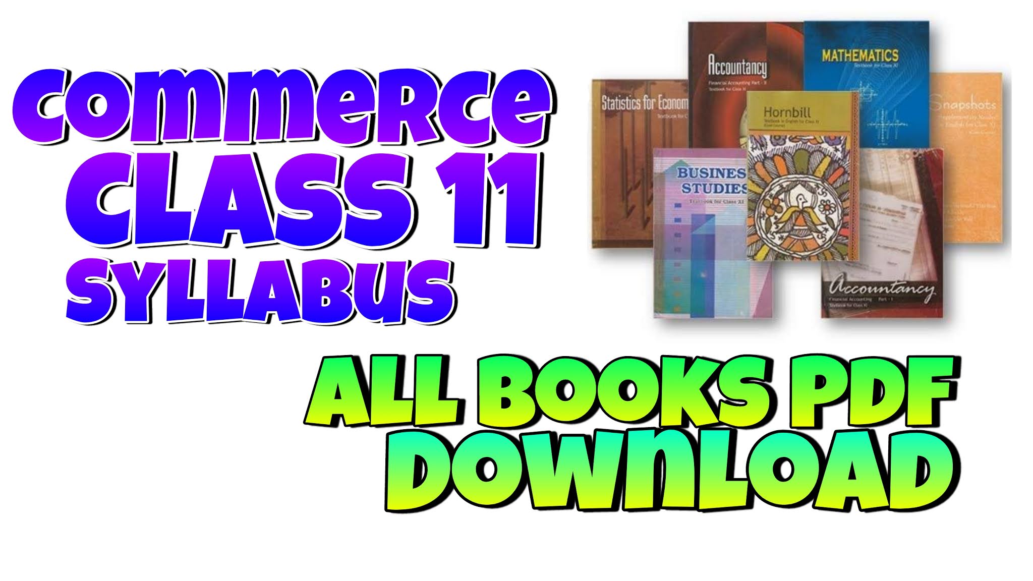 Ncert Class 11th Commerce Books Pdf Free Download | All books With ...