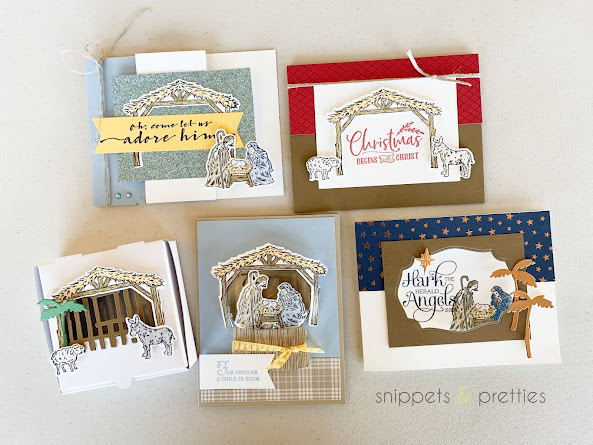 Snippets and Pretties: Peaceful Nativity cards & tags