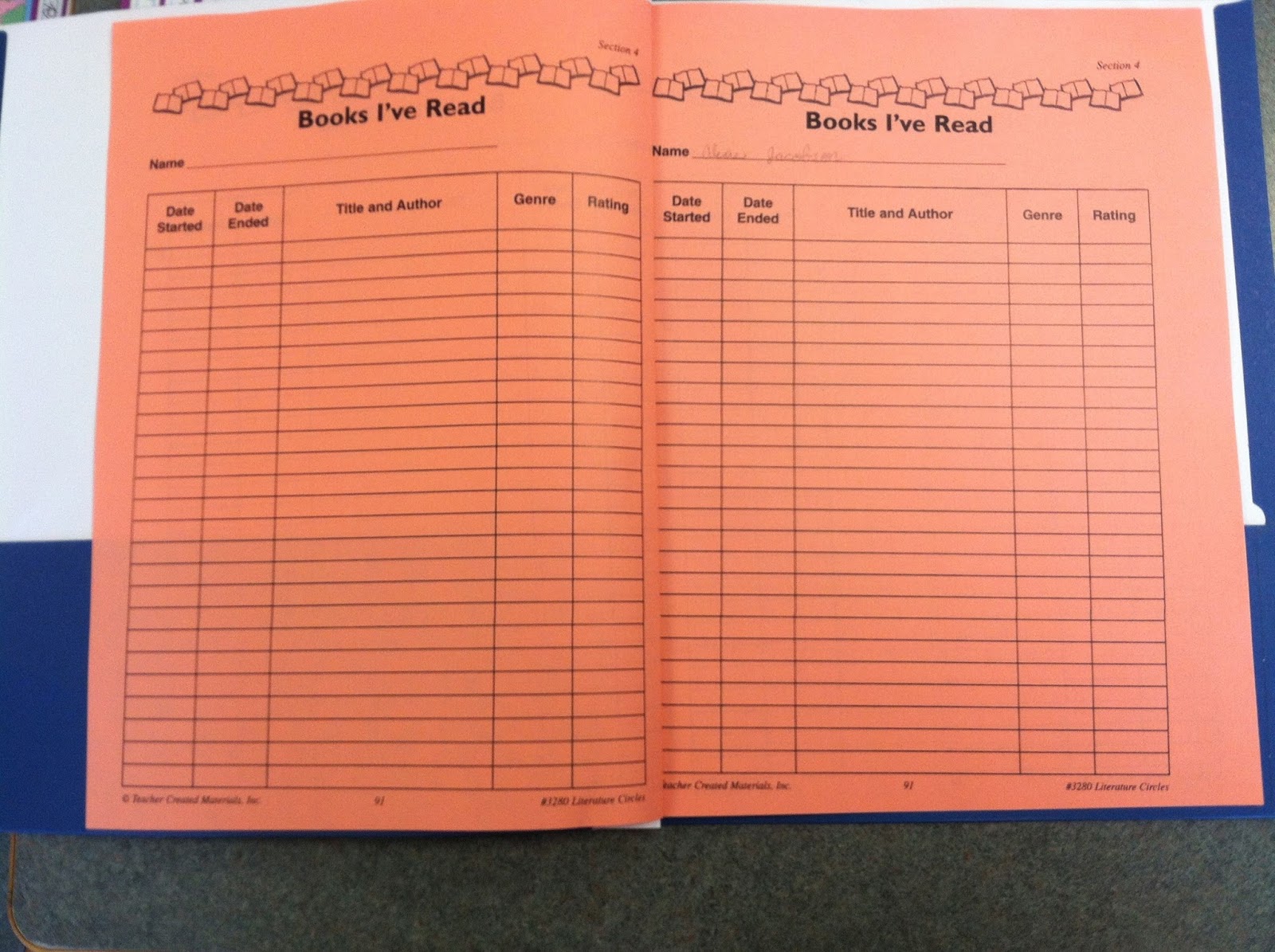 Fourth Grade Flipper: Workshop Wednesday (Students Track their Reading)