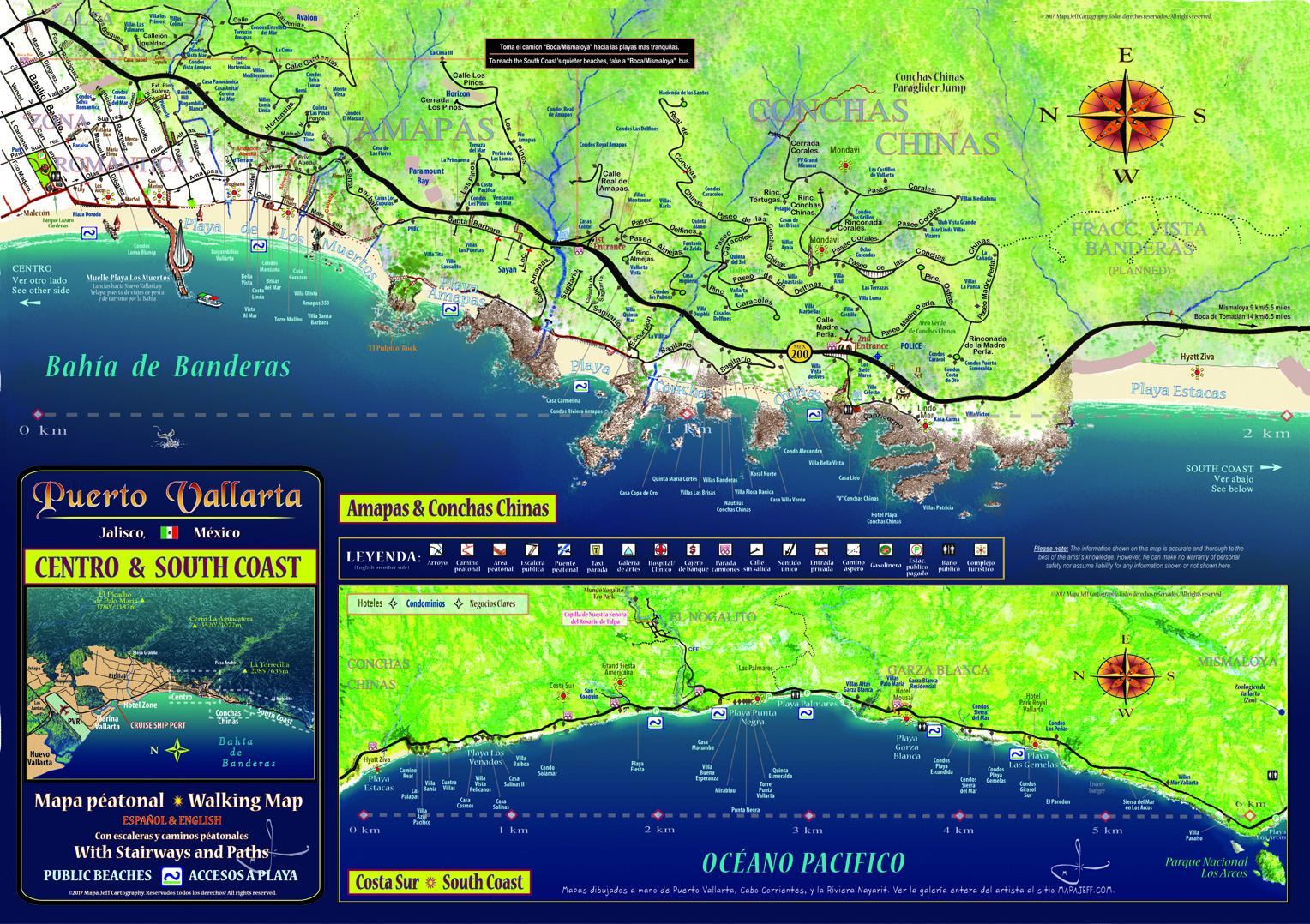 Mapa Jeff Cartography: Puerto Vallarta Maps