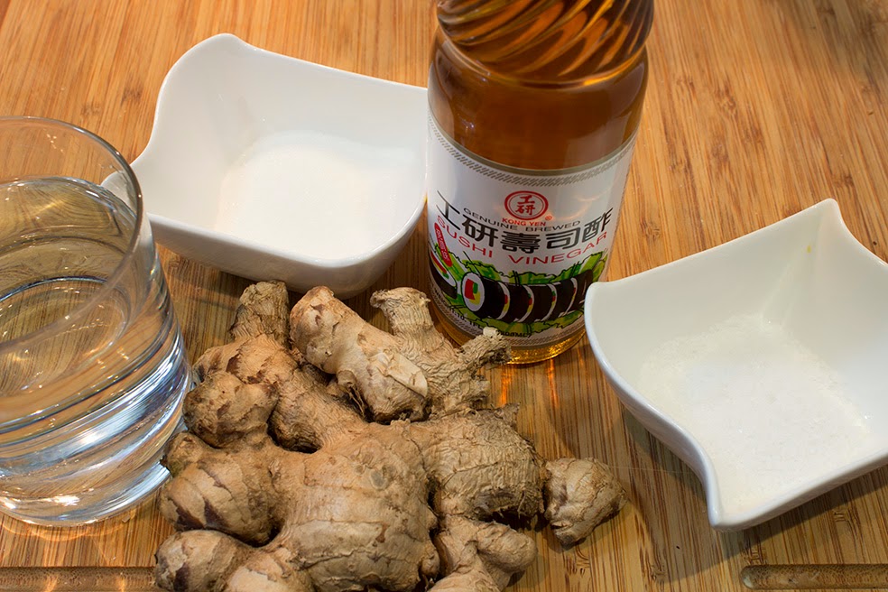 Cocina, mesa y mantel: Gari, jengibre encurtido