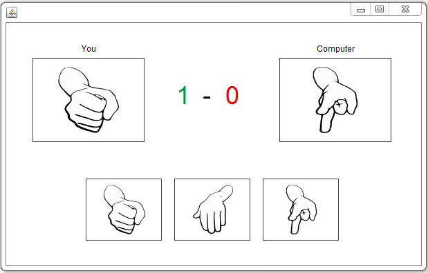 Java Rock Paper Scissors Game Source Code C Javaphp Programming Source Code