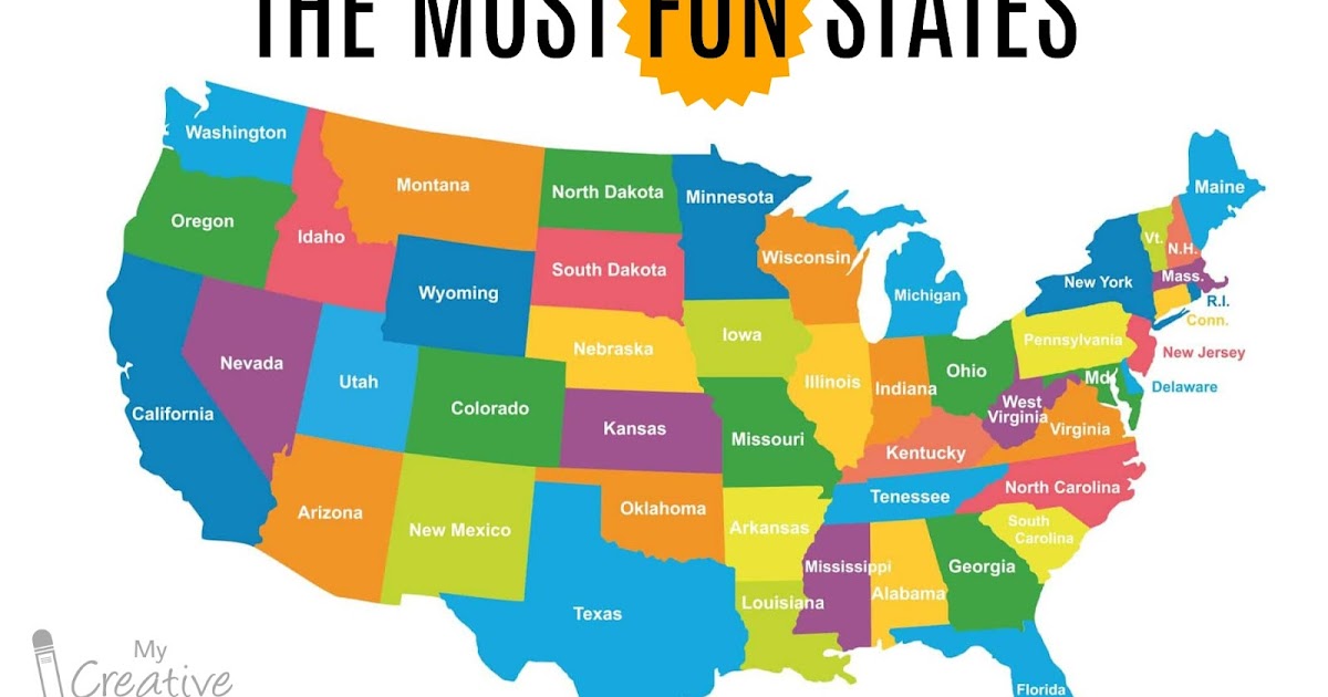 Cindy deRosier: My Creative Life: The Most "Fun" States in the US