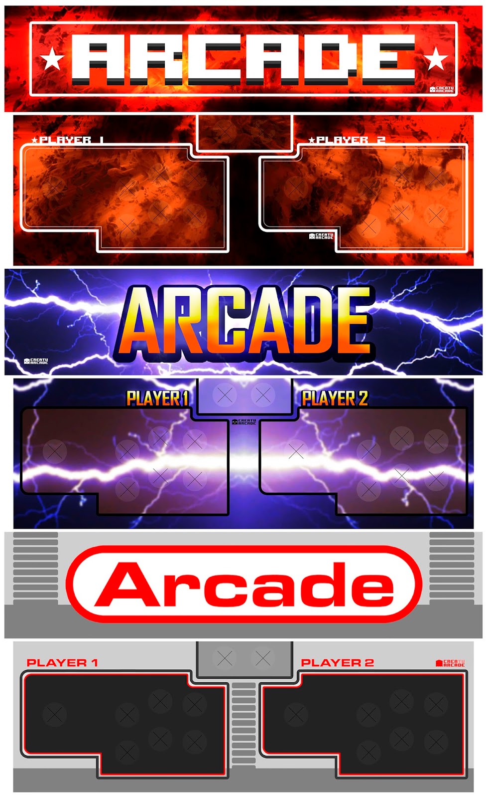 Crea tu Arcade: Diseños gratuitos para botoneras y marquesinas de ...