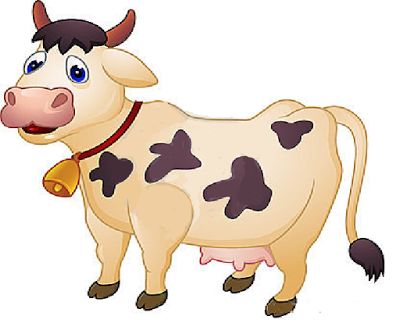 Planse de colorat si fise pentru copii: VACA - IMAGINI cu Animale ...