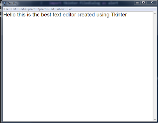 Advanced Text Editor using Python Tkinter