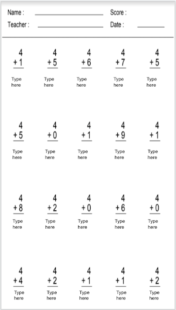 Addition 4s and 5s practice Google Classroom Friendly Practice (Free ...