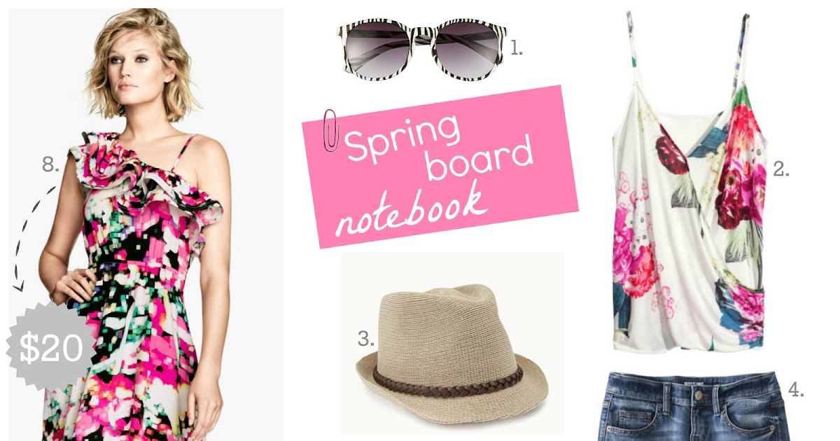 Tracy's Notebook of Style: Spring Board Notebook - under $30