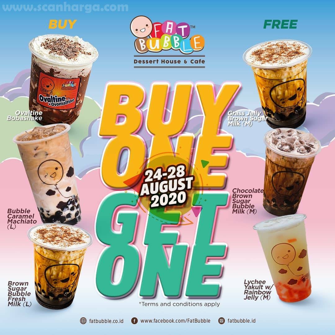 Fat Bubble Promo Buy 1 Get 1 Terbaru Periode 24 - 28 Agustus 2020 ...