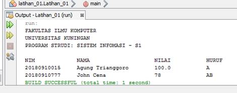 Laporan Praktikum MODUL 2: TIPE DATA VARIABEL DAN OPERATOR | Agung ...