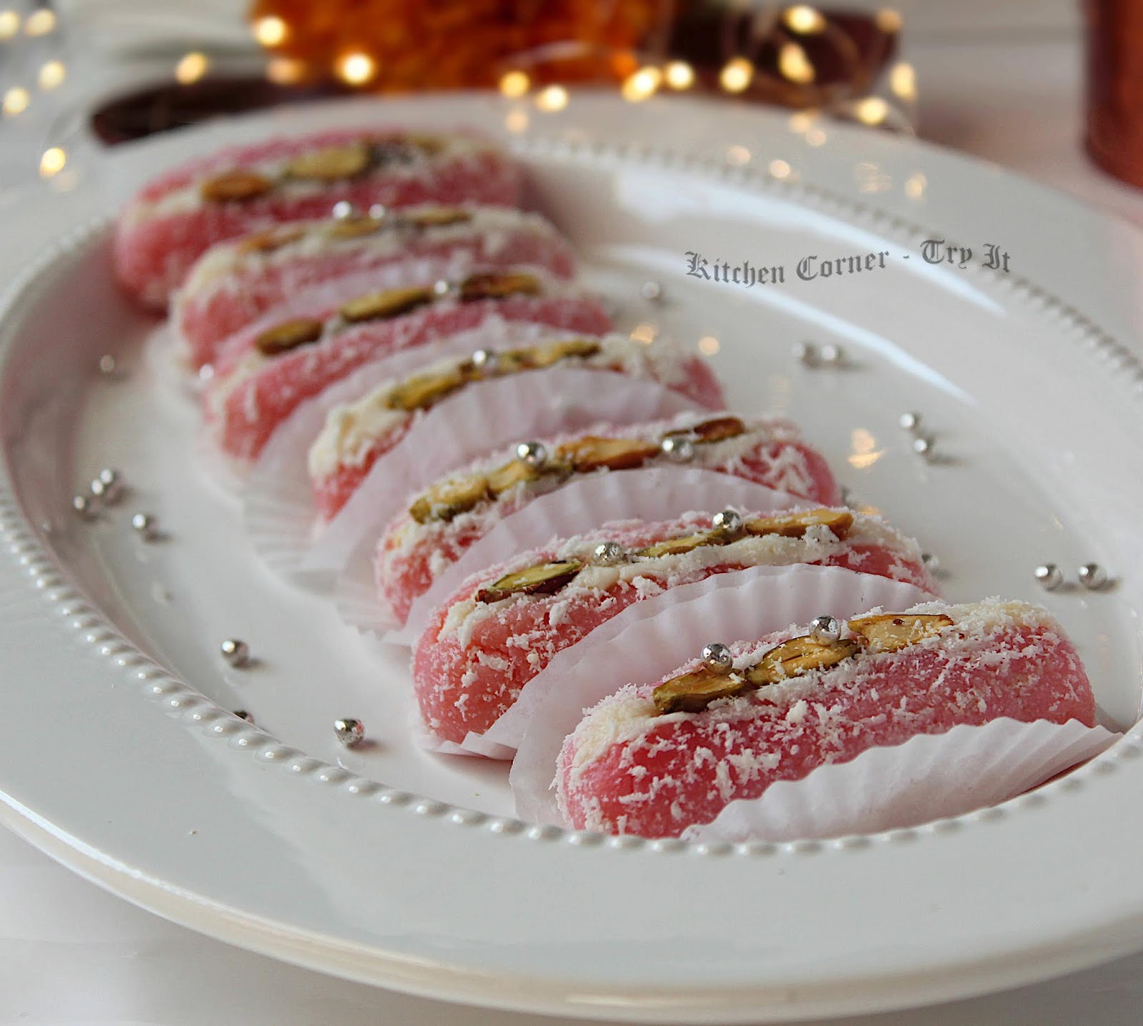 Rose Cham Cham Recipe- Bengali Diwali Sweet