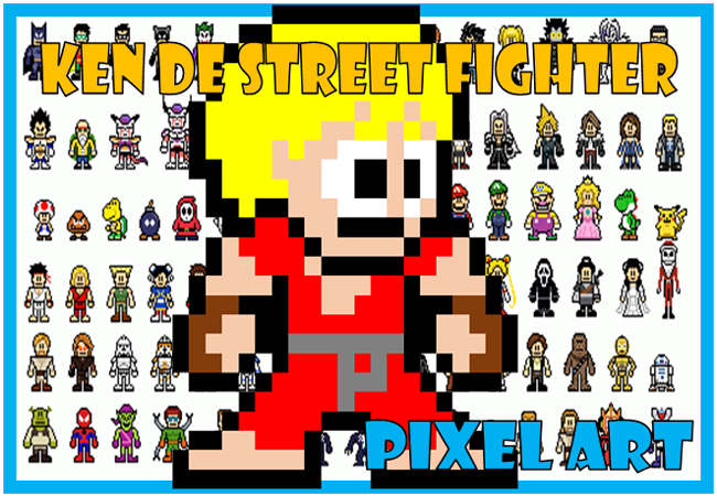 Ken de Street Fighter [Pixel Art] ~ Optifutura