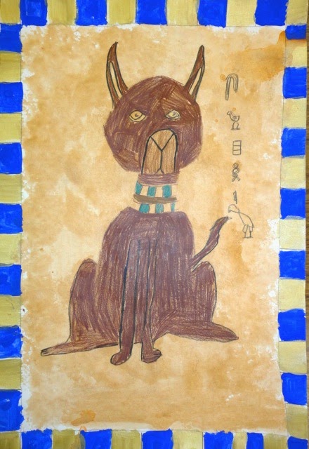 Thomas Elementary Art: 2nd Grade Egyptian Cats & Dogs