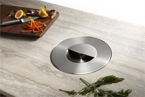 Cupboards Kitchen and Bath: Compost in Style! Blanco Solon